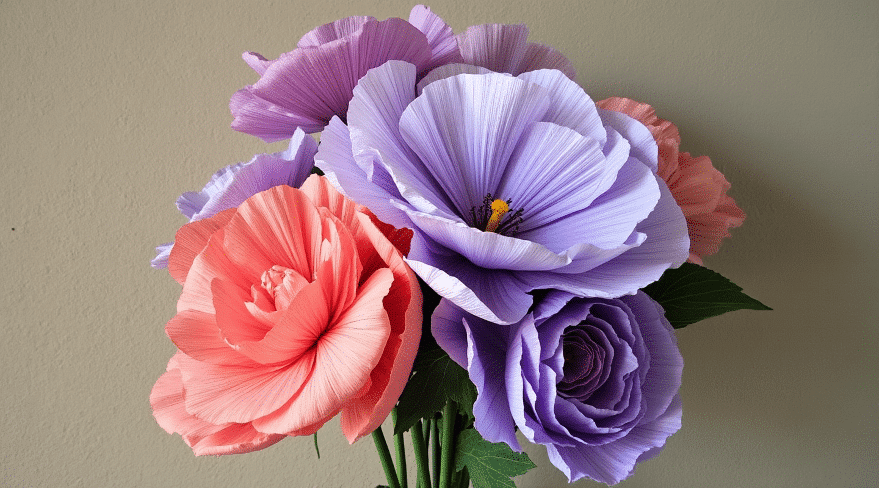 Creative Crepe Paper Flowers Ideas for Stunning DIY Projects